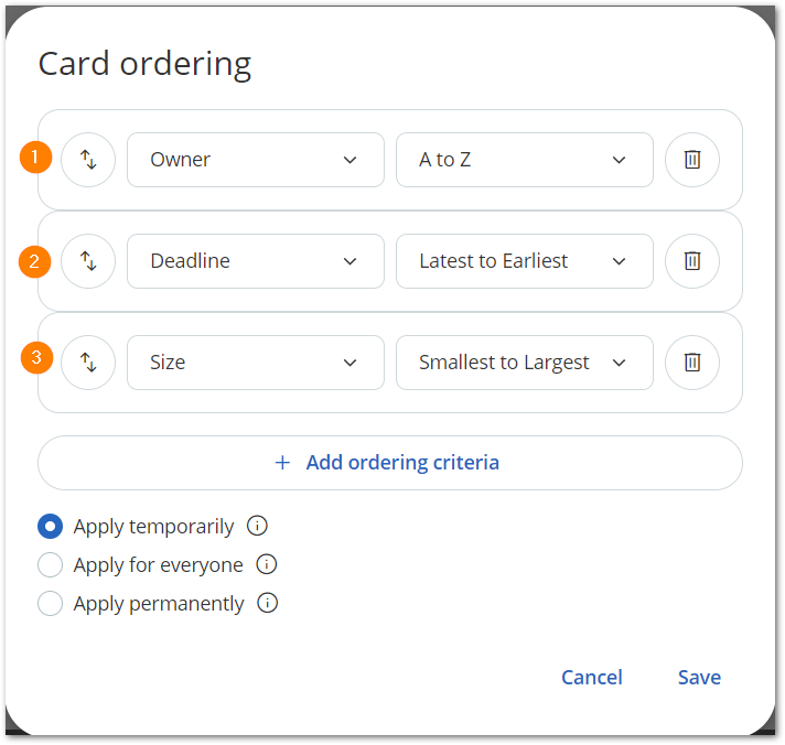 How to Order Your Cards? – Businessmap Knowledge Base