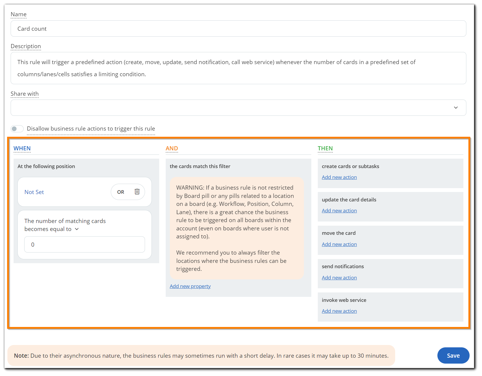 The "Card Count" Rule – Businessmap Knowledge Base