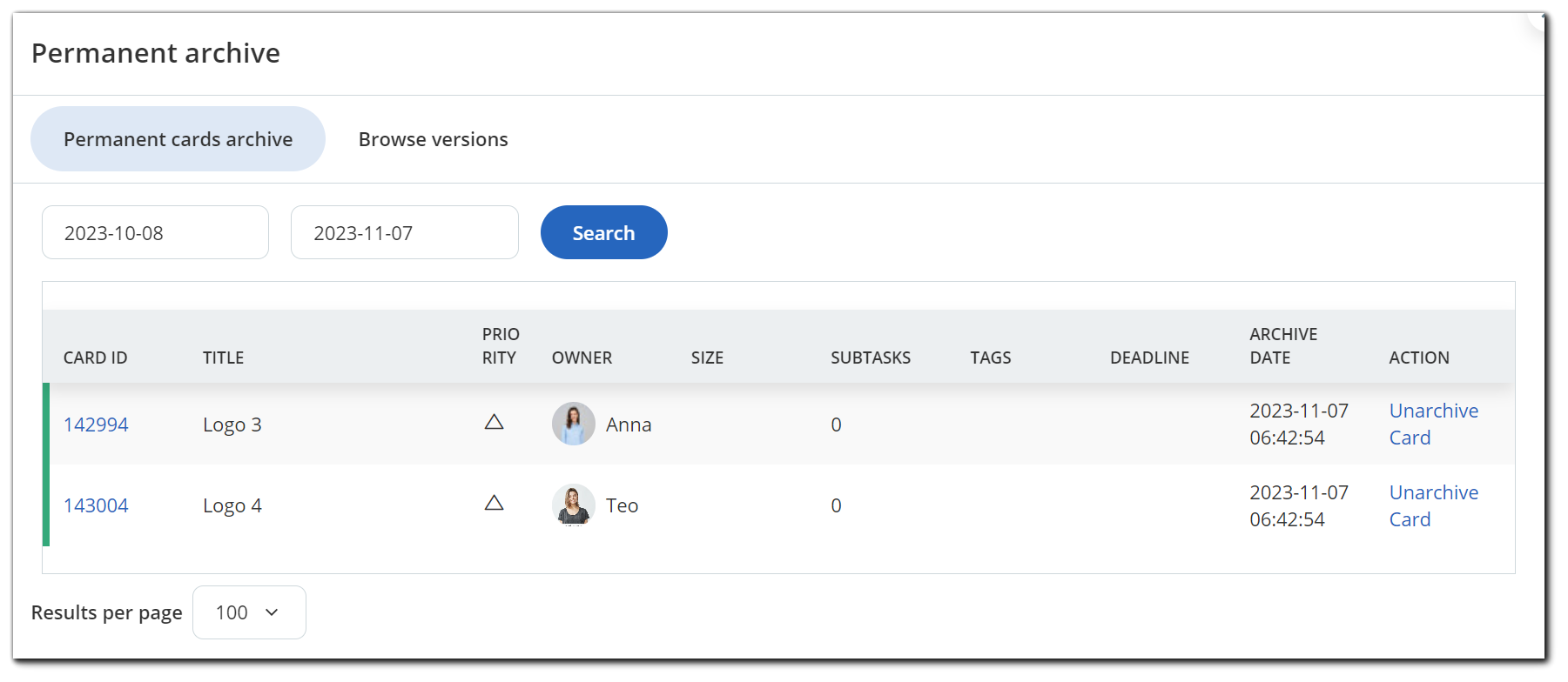 How to Archive and Unarchive Cards? – Businessmap Knowledge Base