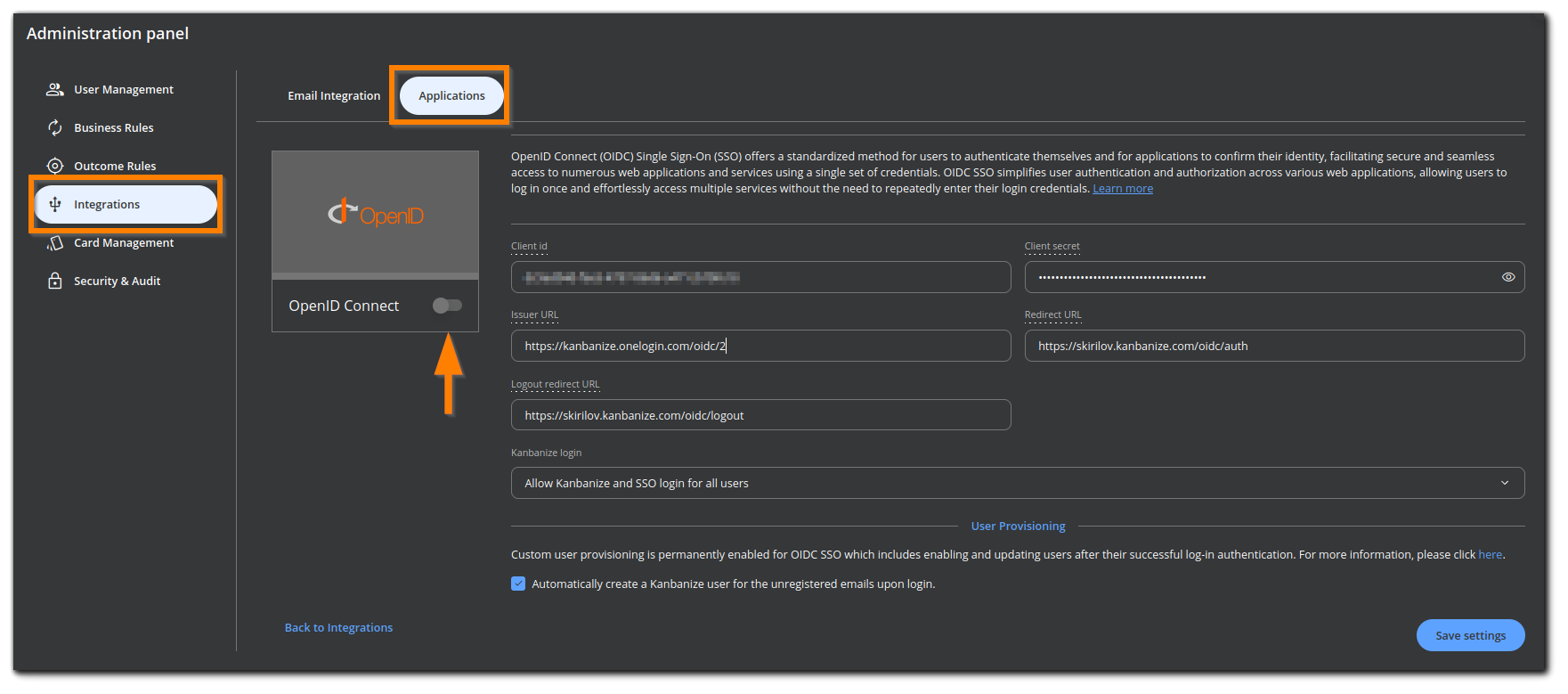 Configuring OpenID Connect (OIDC) Single Sign-On in Businessmap ... Configuring OpenID Connect (OIDC) Single Sign-On in Businessmap ...