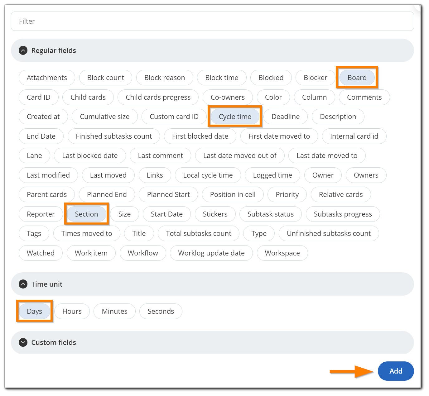 How To Create And Add A Custom Widget Businessmap Knowledge Base 