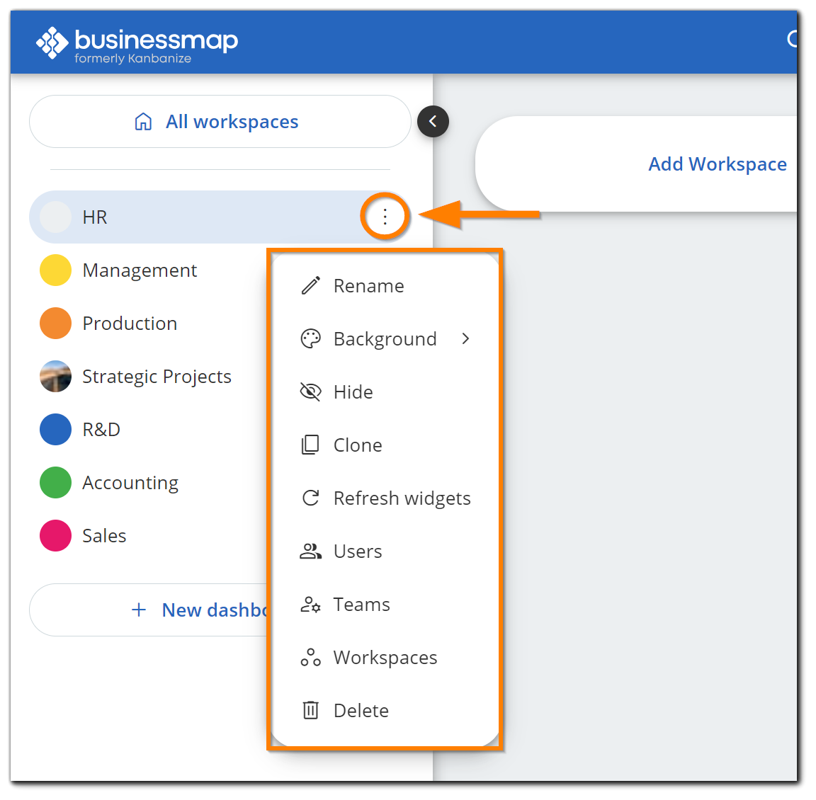 How To Create And Add A Custom Widget Businessmap Knowledge Base 
