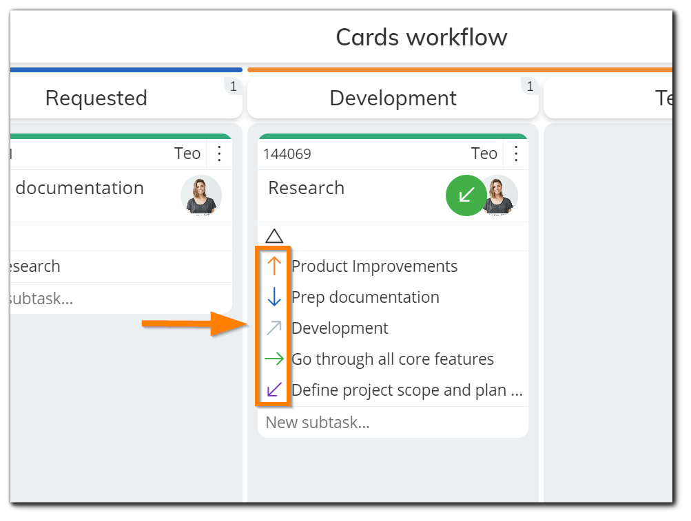 Hierarchy Visualization of Linked Cards – Businessmap Knowledge Base