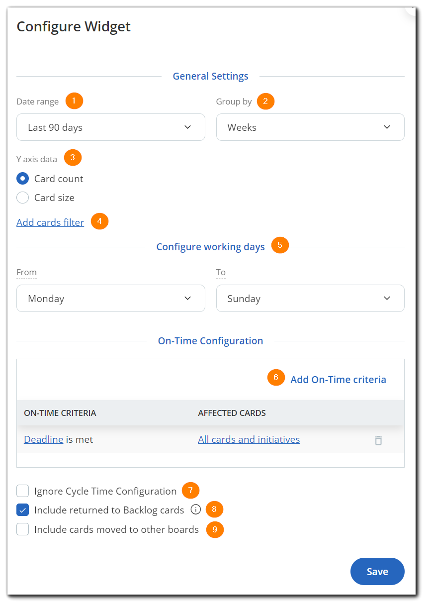 How to Measure Throughput Using the Boards Flow Metrics Widget? – Businessmap Knowledge Base