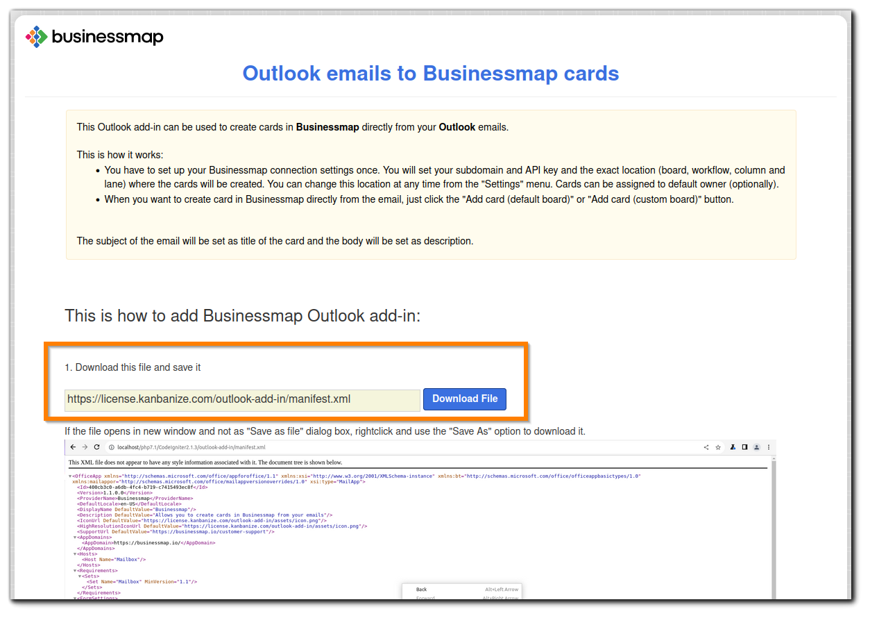 Outlook to Businessmap Integration – Businessmap Knowledge Base