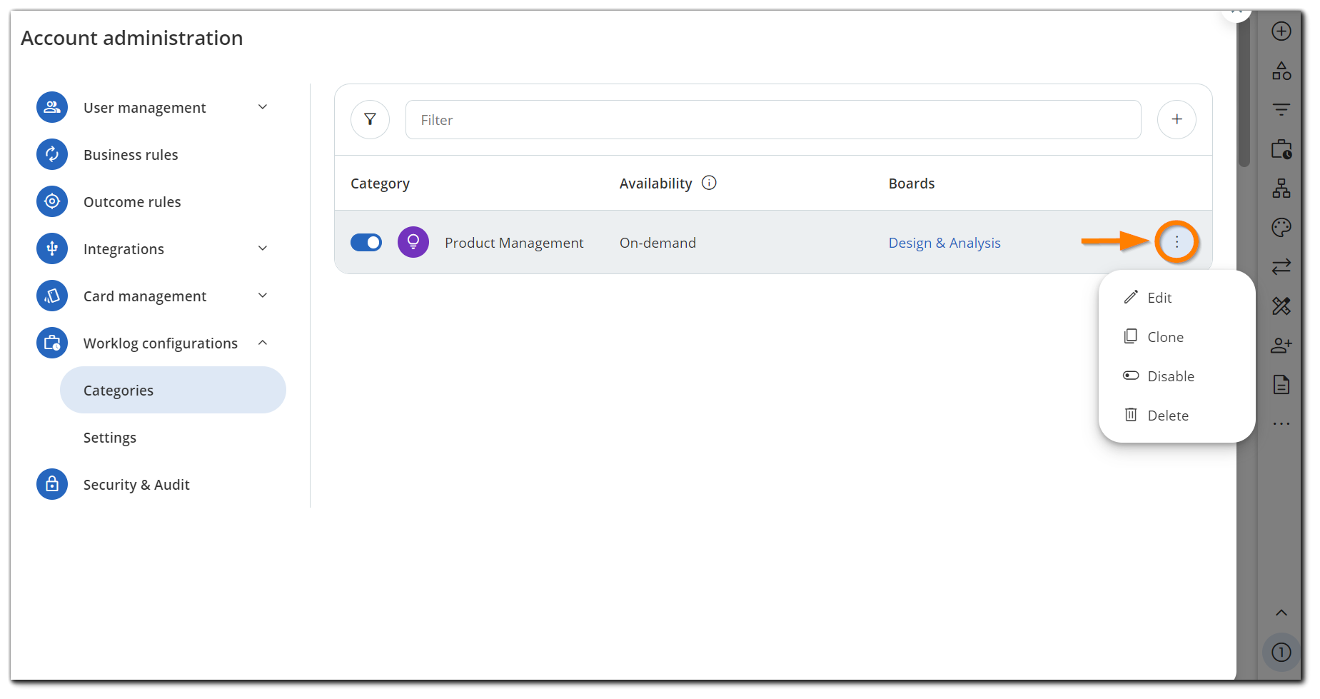 The Worklog Configurations Panel in Businessmap – Businessmap Knowledge ...