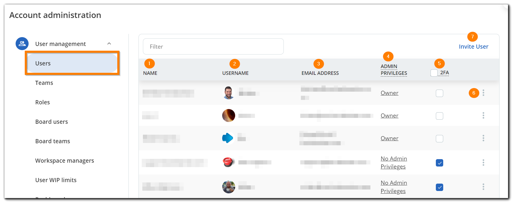 How to Work with the Users Management Tab? – Businessmap Knowledge Base