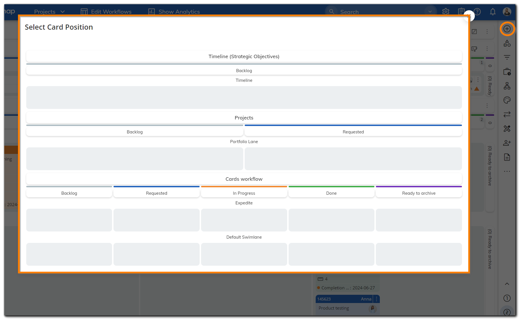 The Board Sidebar – Businessmap Knowledge Base