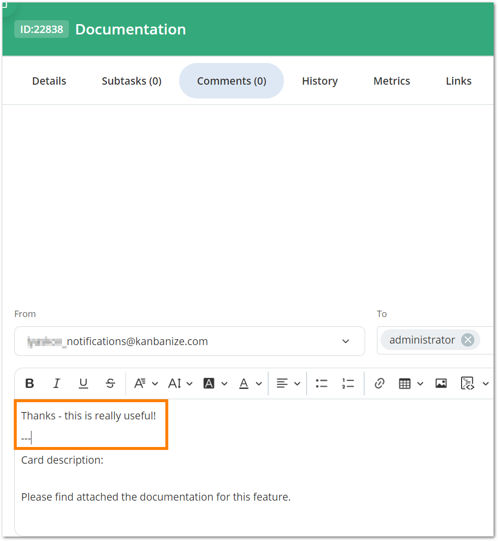 How to @Mention Users in Businessmap? – Businessmap Knowledge Base